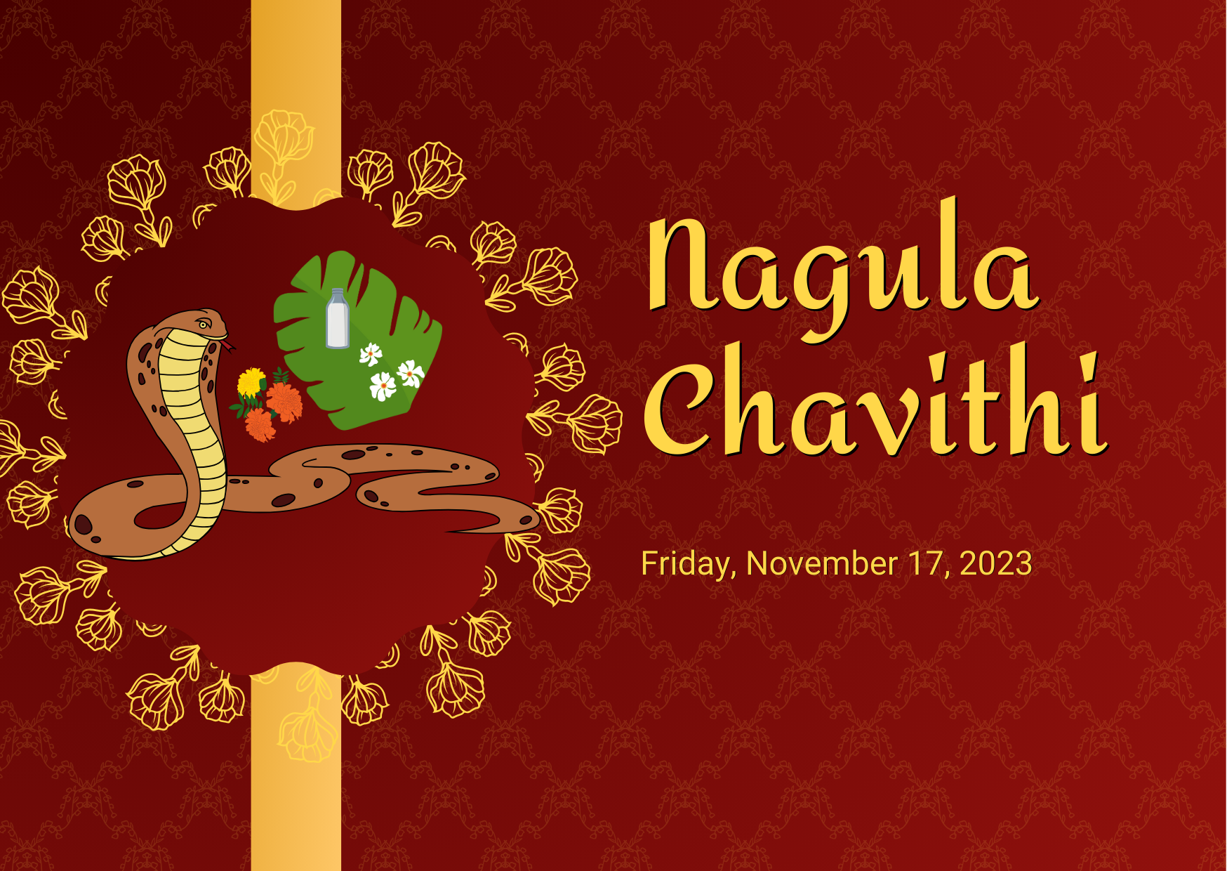 Nagula Chavithi is celebrated on Friday, November 17, 2023 | BGSIYER